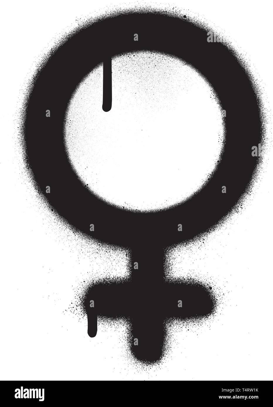 graffiti female sign in black over white Stock Vector Image & Art - Alamy