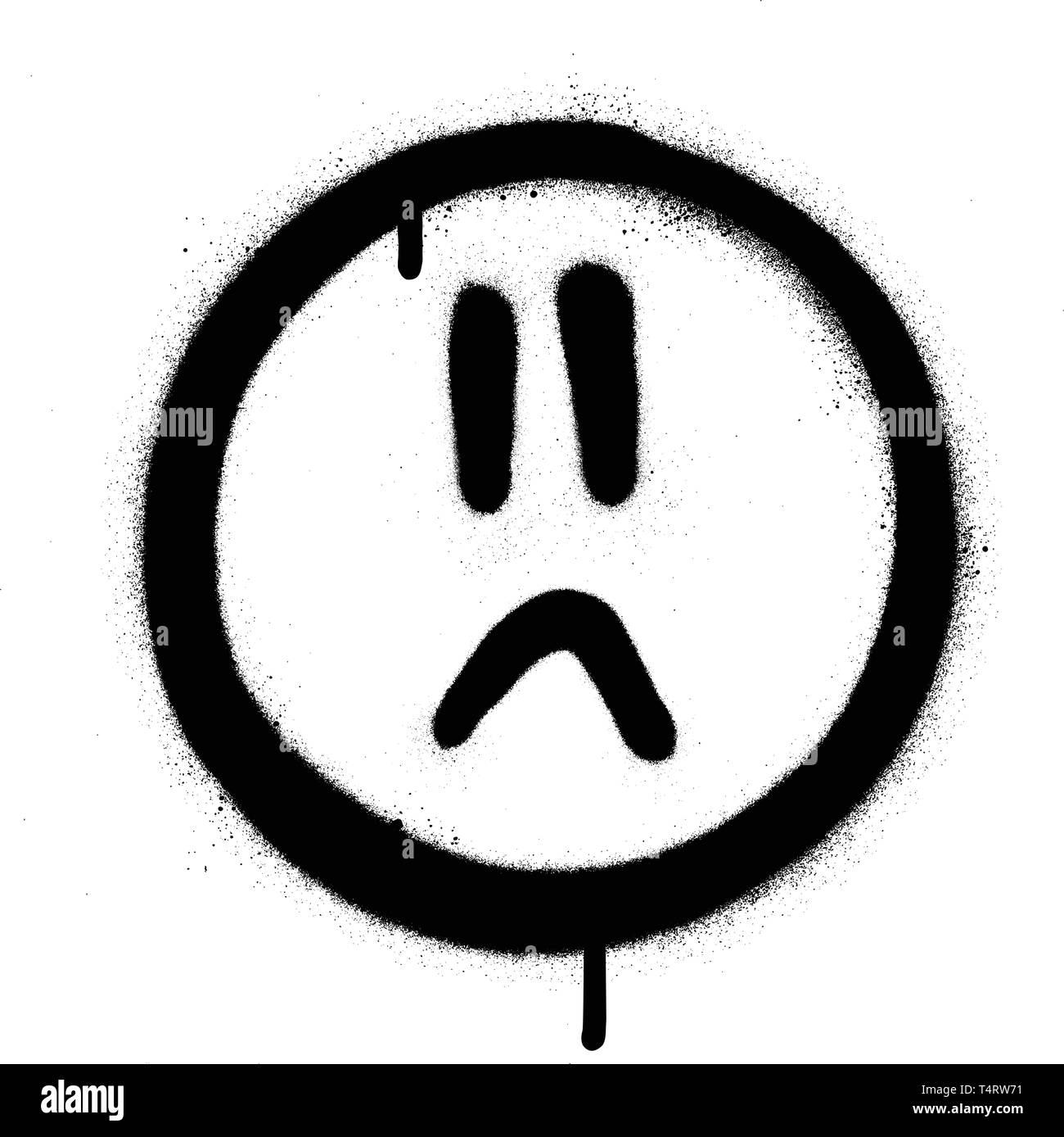 Sad face icon in Cut Out Stock Images & Pictures - Alamy