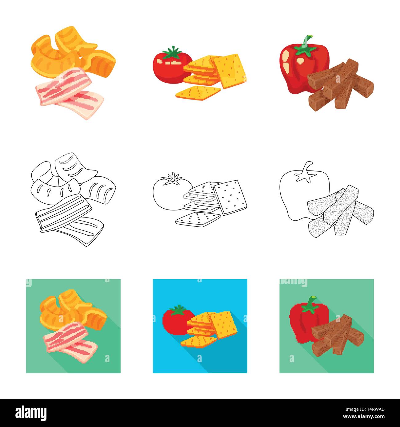 chips,cracker,croutons,bacon,tomato,bread,fried,vegetable,pepper,flavor ...