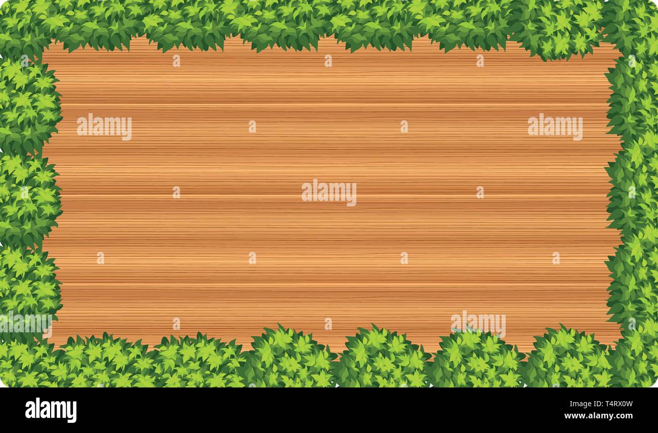 A nature wooden frame illustration Stock Vector Image & Art - Alamy