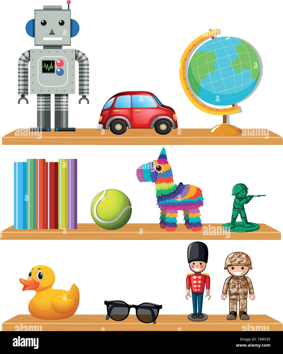 Toys on the shelf store