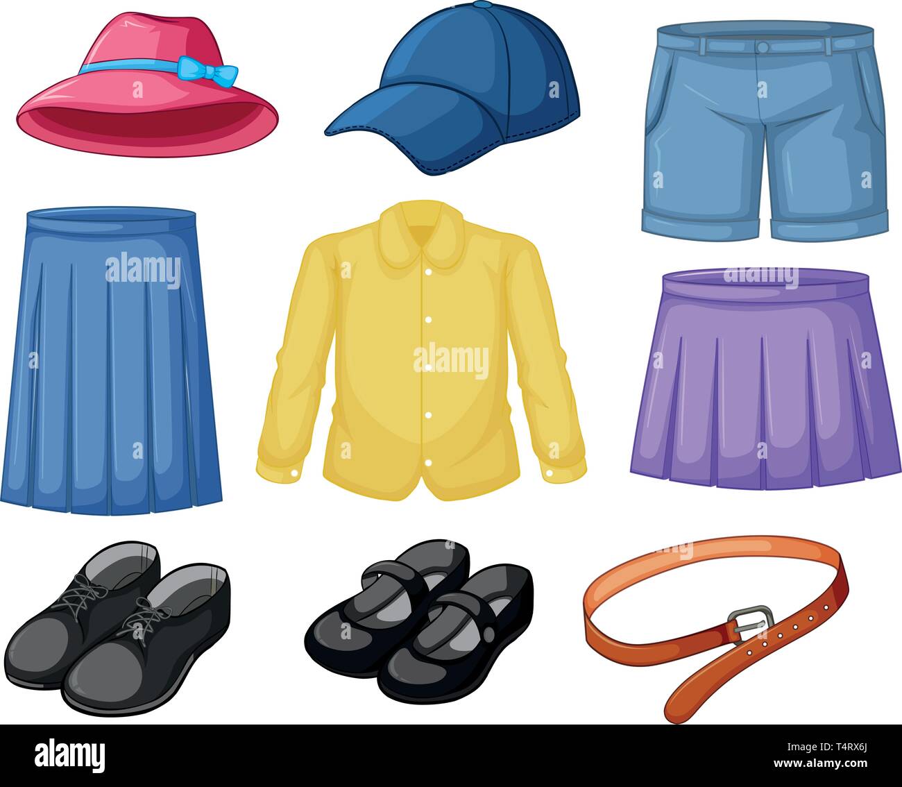 Outfits to wear elements illustration Stock Vector Image & Art - Alamy