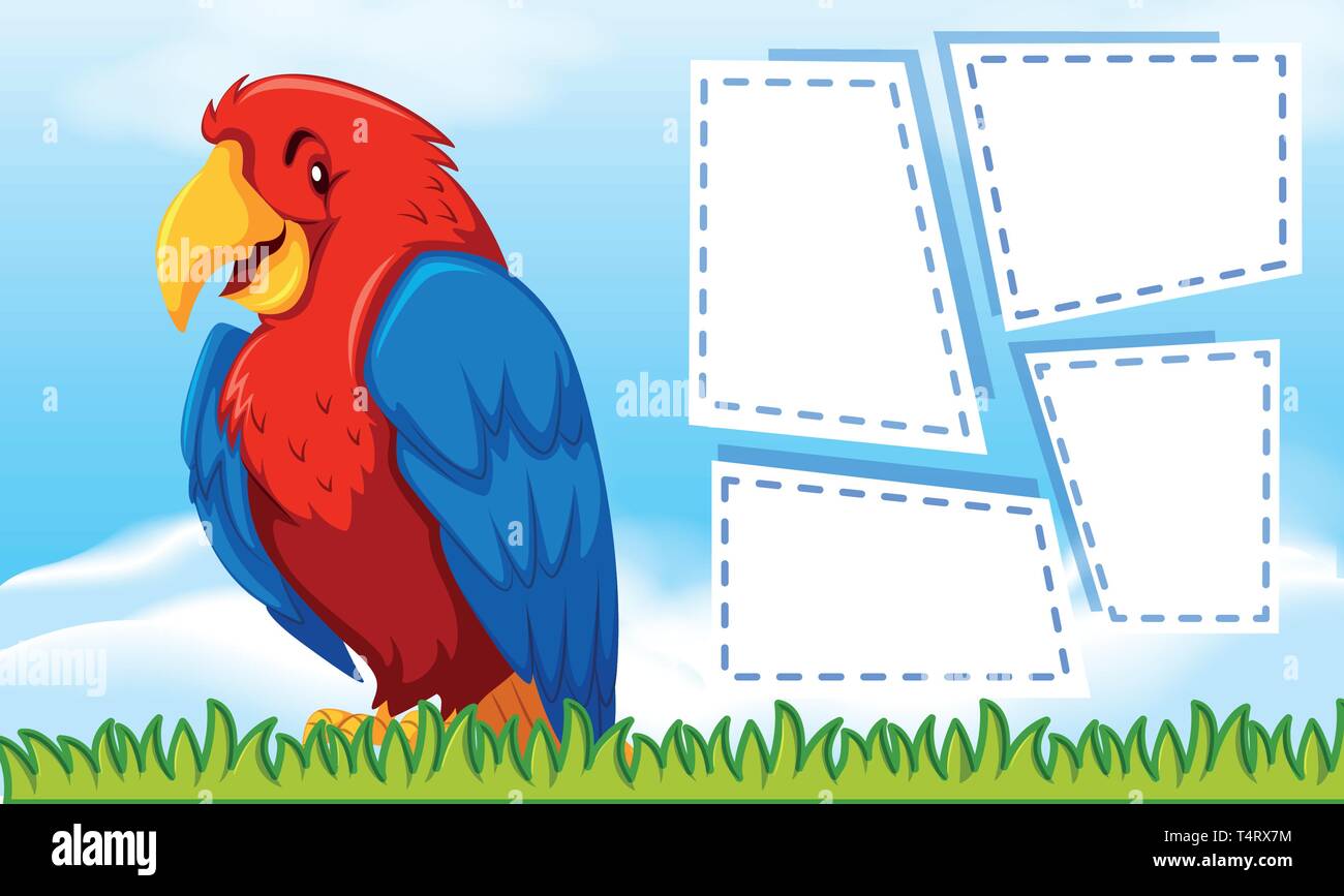 bird with a frame illustration Stock Vector Image & Art - Alamy