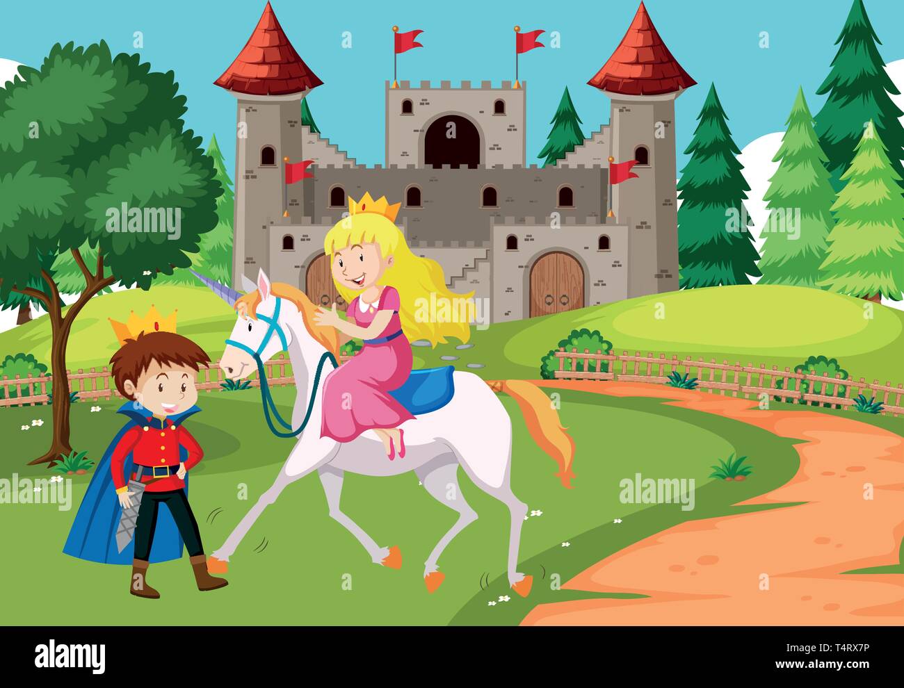 Fantasy fairy tale scene illustration Stock Vector Image & Art - Alamy Fantasy fairy tale scene illustration Stock Vector Image & Art - Alamy