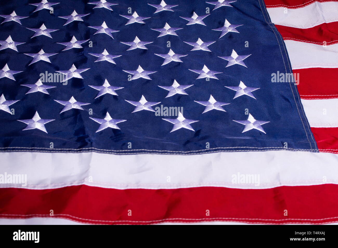Beautifully waving star and striped American flag Stock Photo - Alamy