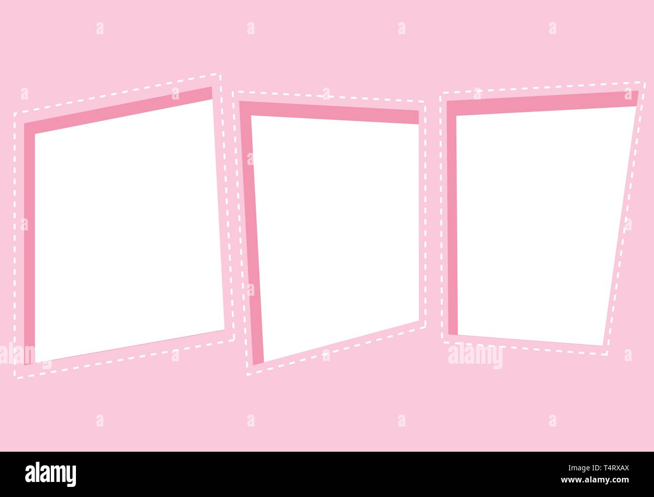 A pink note template illustration Stock Vector Image & Art - Alamy