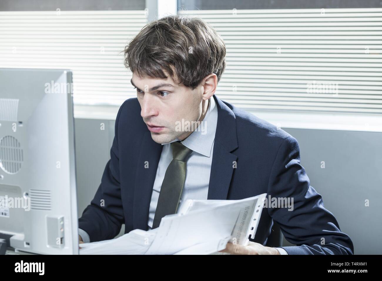 Man at work Stock Photo - Alamy