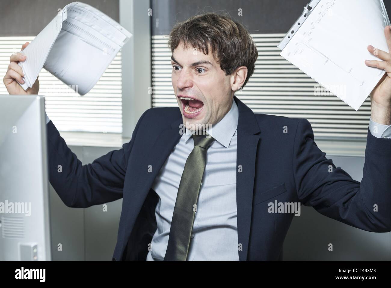Man at work Stock Photo - Alamy
