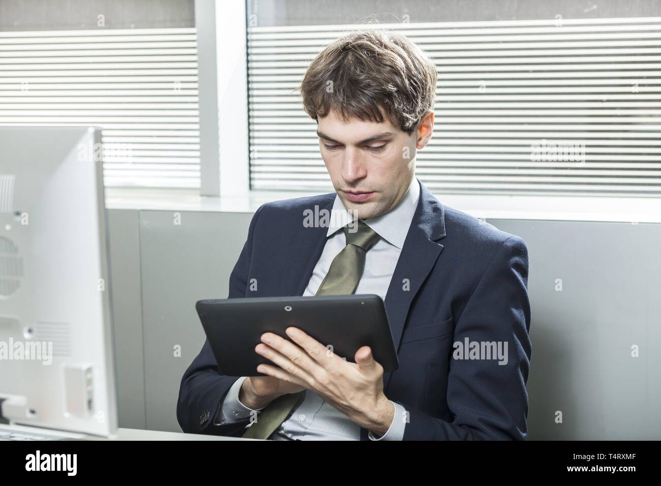 Man at work Stock Photo - Alamy