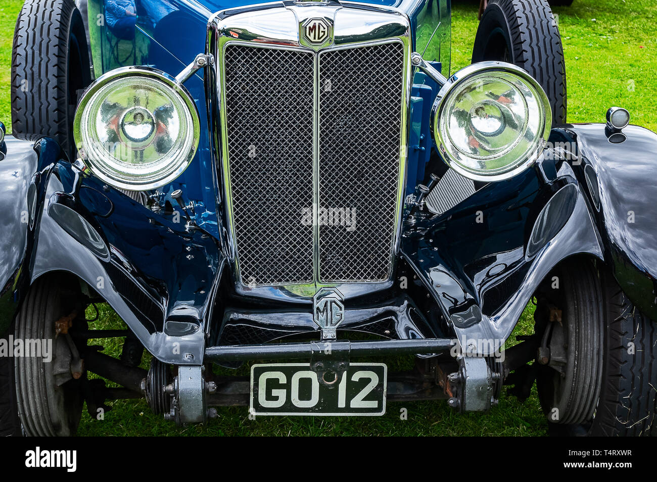 An MG 18-80 Sports saloon on display at a car show Stock Photo - Alamy
