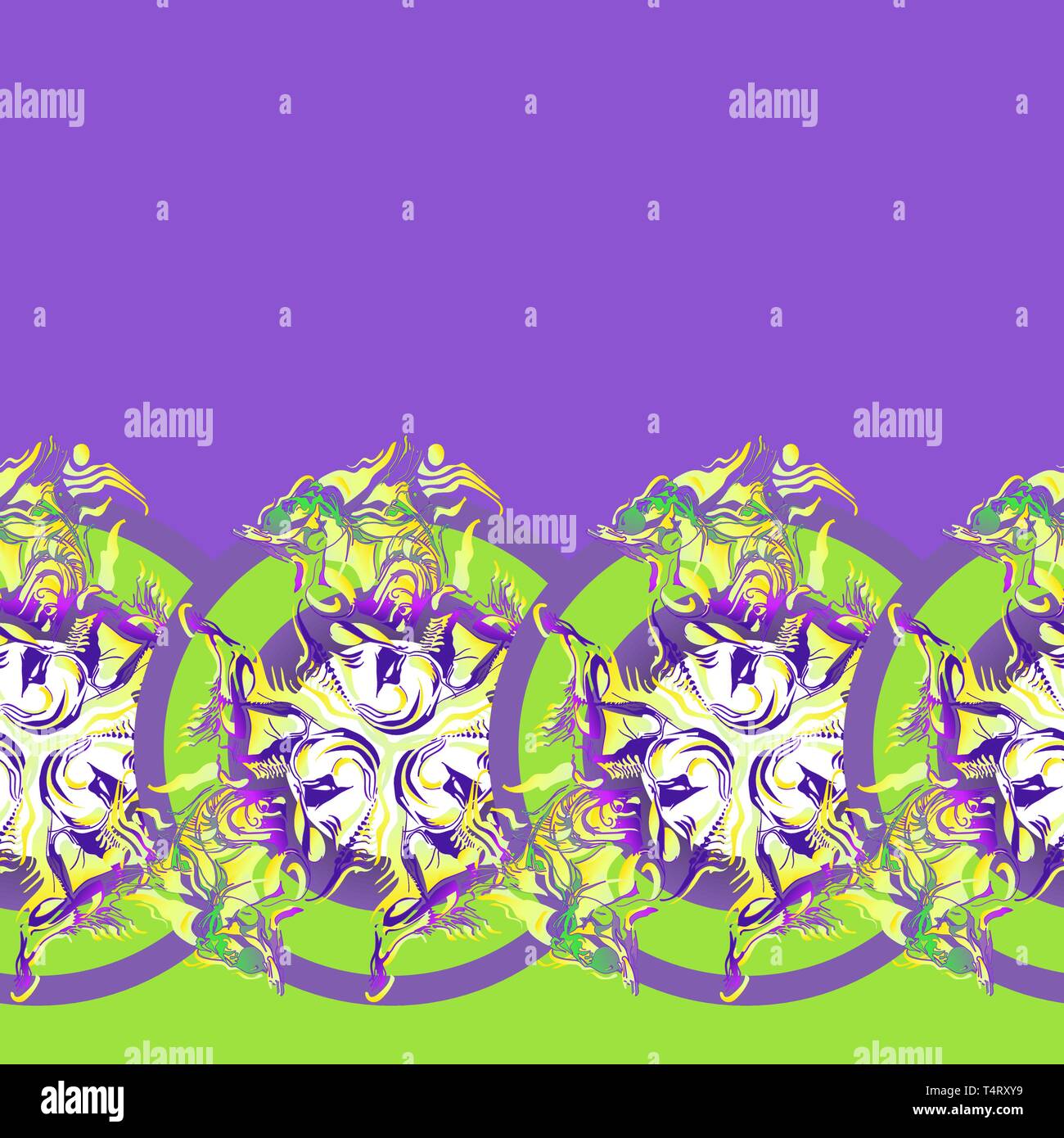 Floral forms repeating Stock Vector Images - Alamy