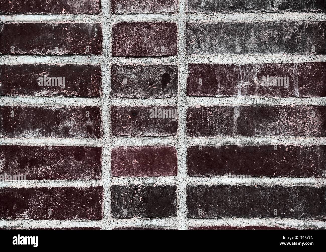 Beautiful aged and weathered vintage brick walls with lots of details ...