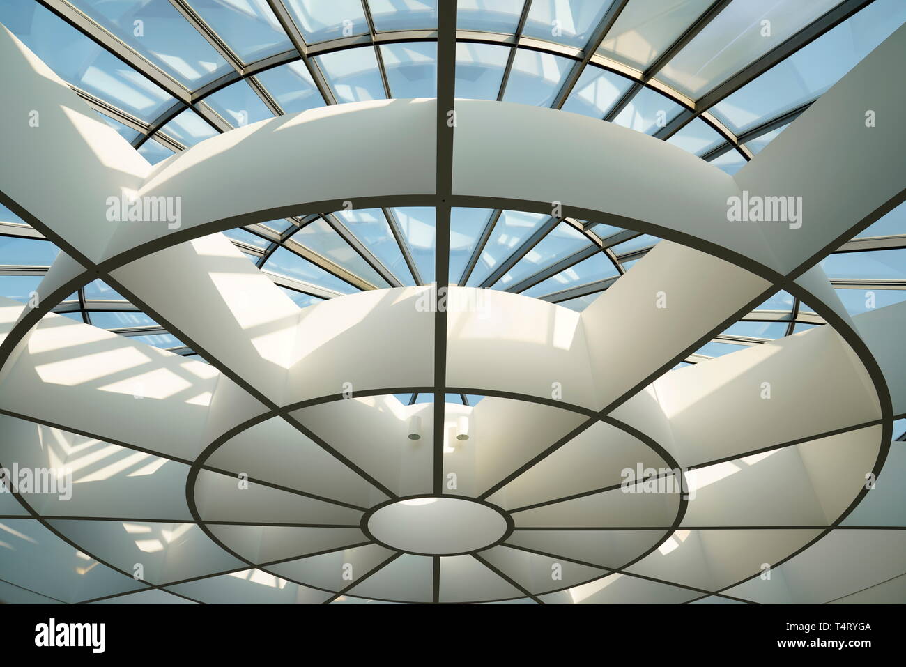 Dome glazing, Pinakothek der Moderne,Munich,Germany Stock Photo - Alamy