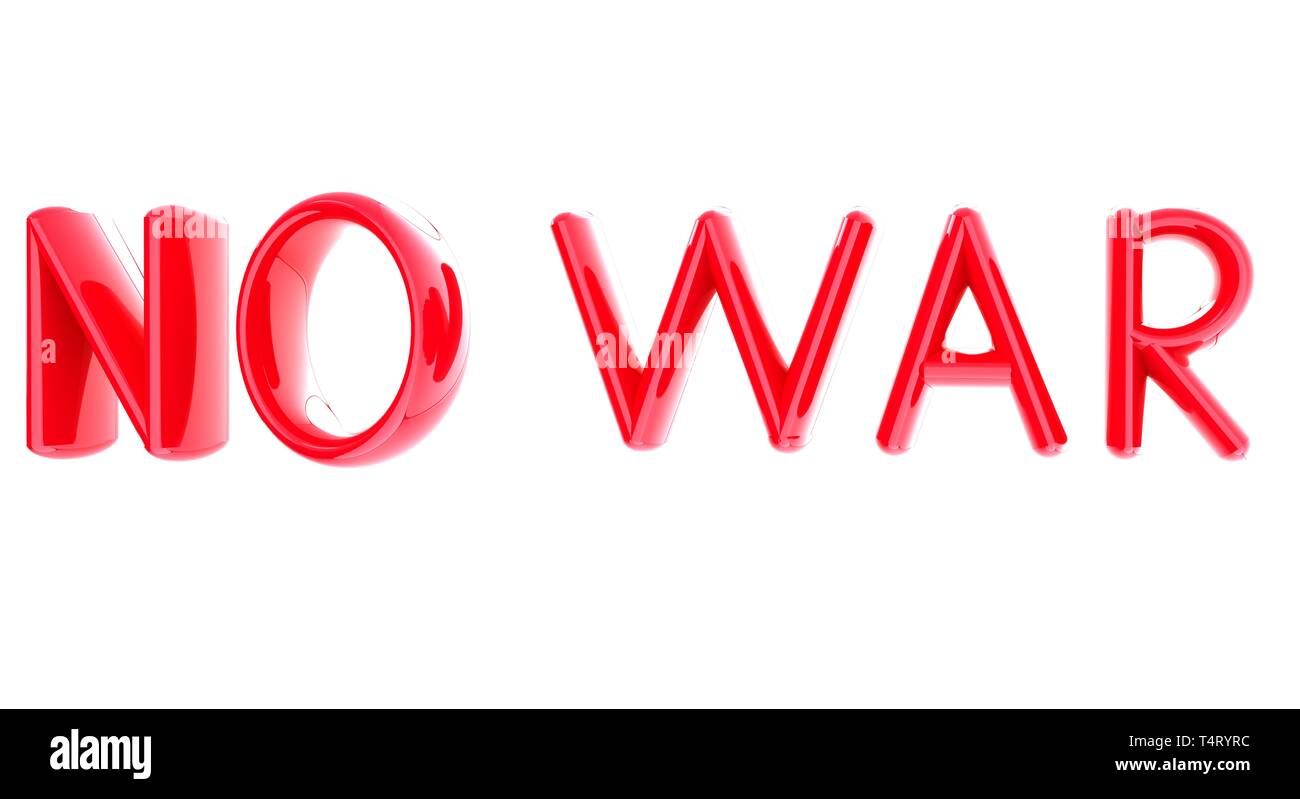 "No war" text Stock Photo - Alamy