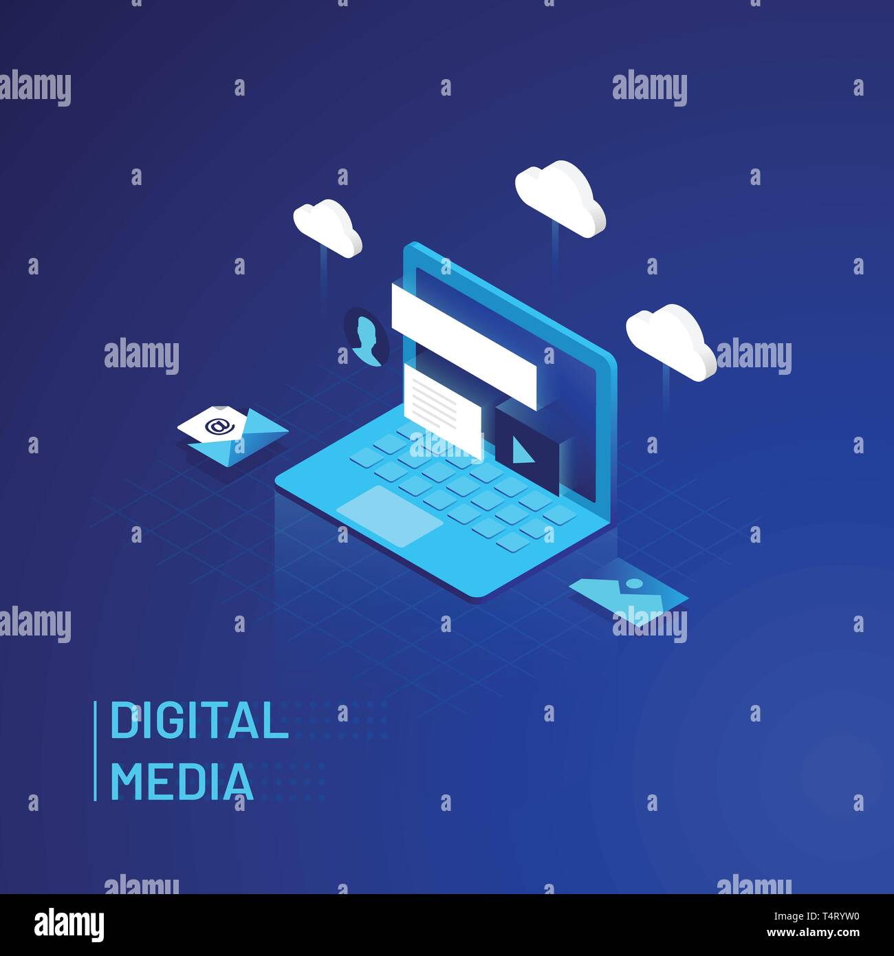 Digital media graphic Stock Vector Images - Alamy