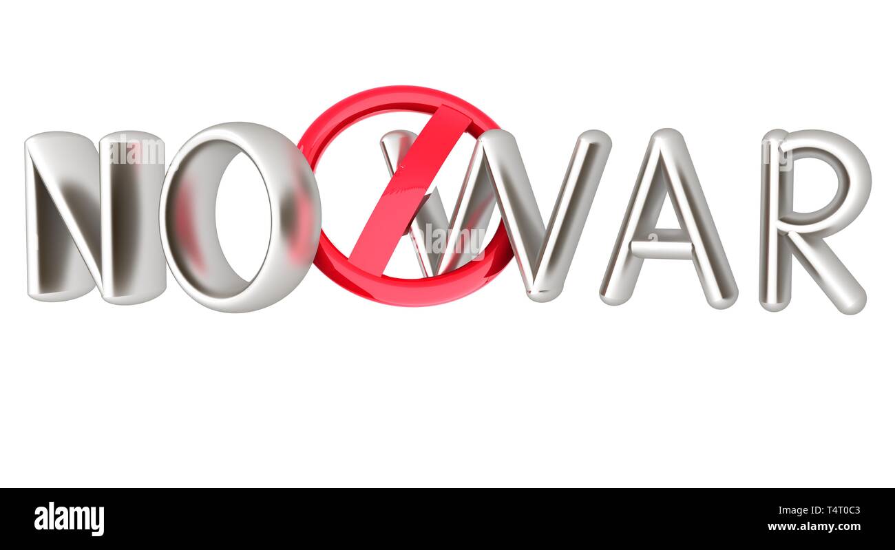 "No war" text and sign Stock Photo - Alamy