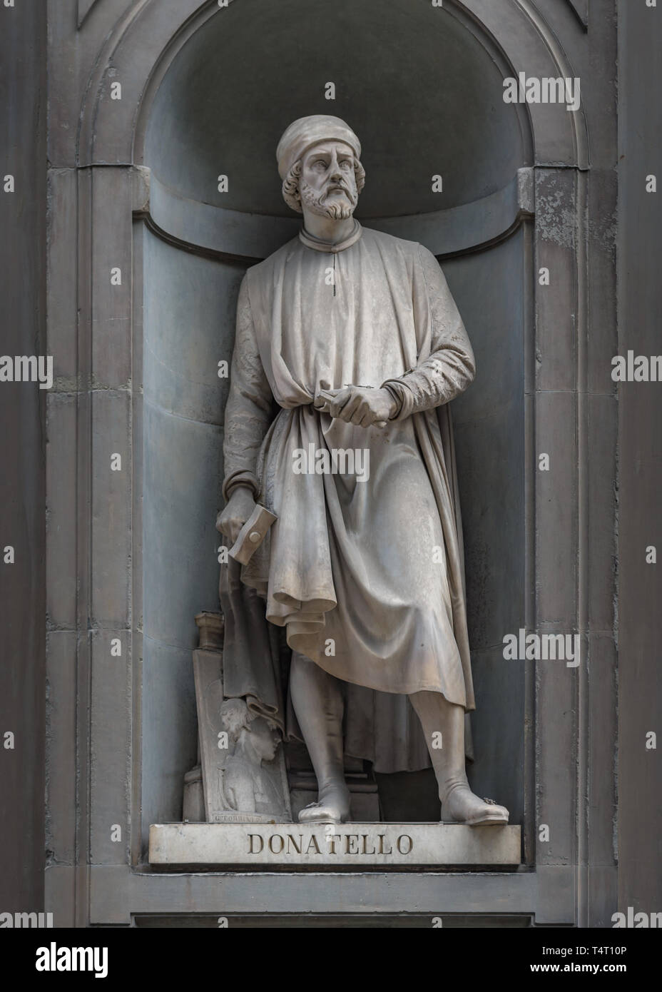Sculpture of Donatello in Florence, Capital of Tuscany, Italy Stock ...