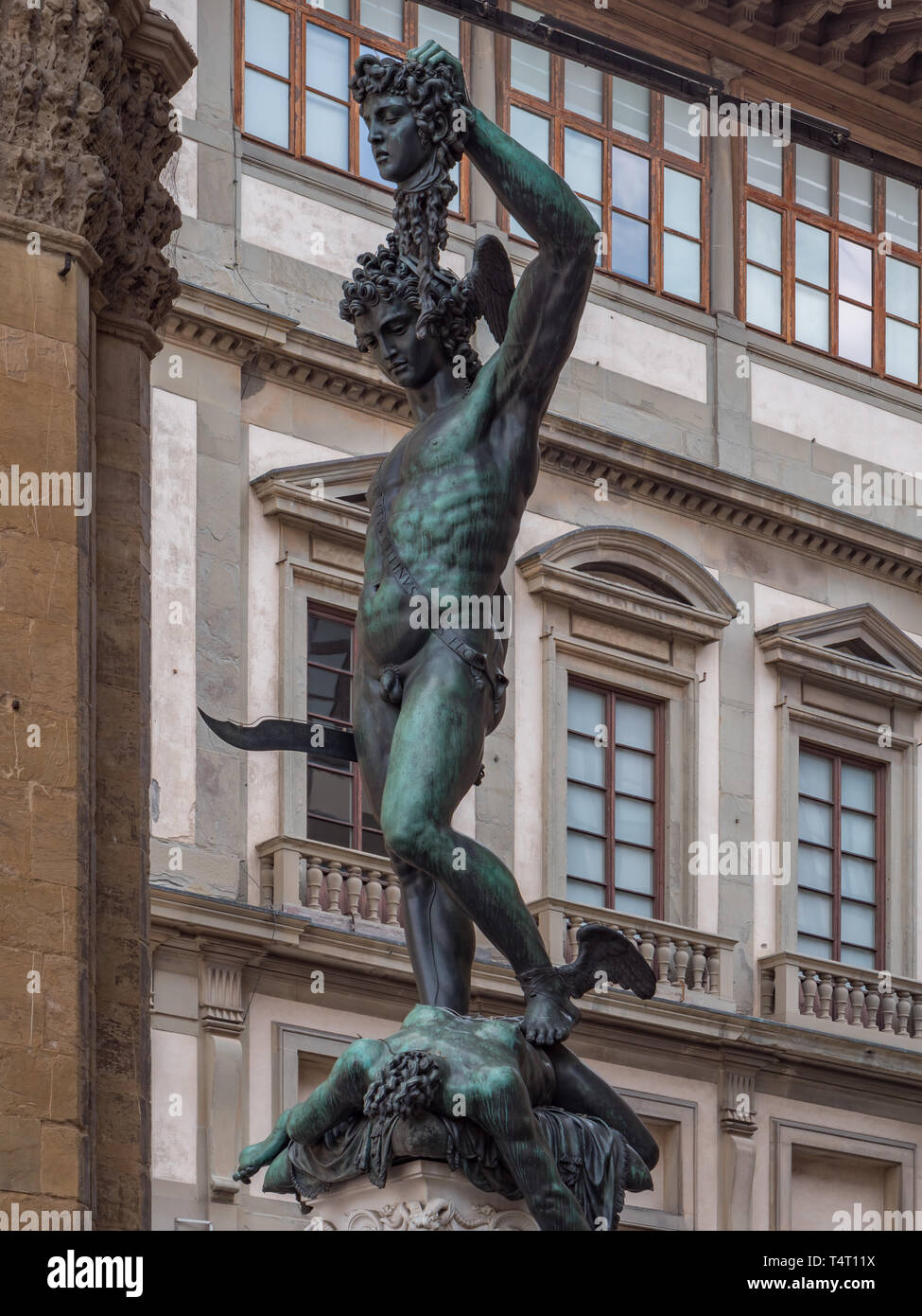 Statue of Perseus with Medusa's Head in Florence, Capital of Tuscany ...