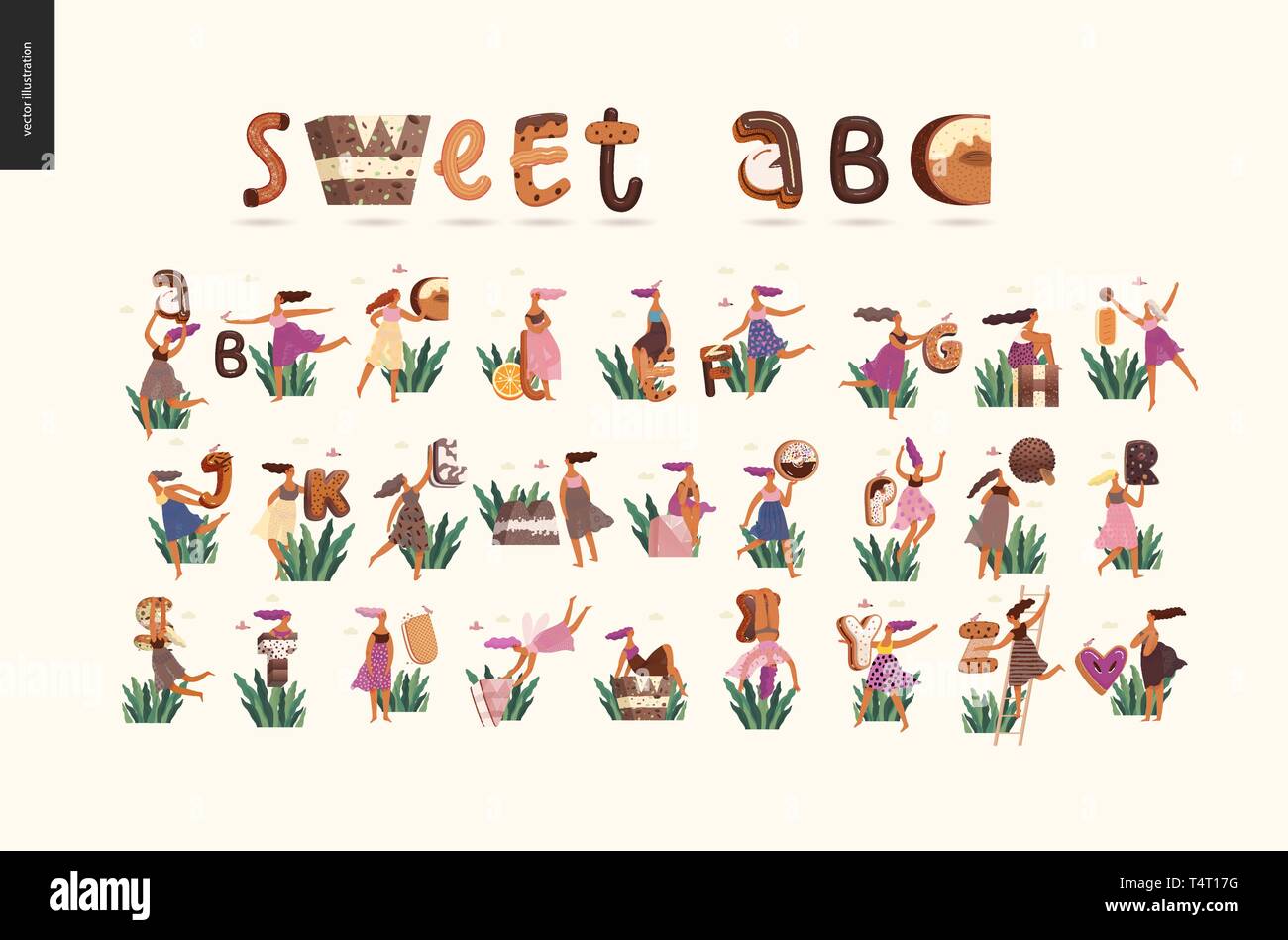 Coo alphabet Stock Vector Images - Alamy