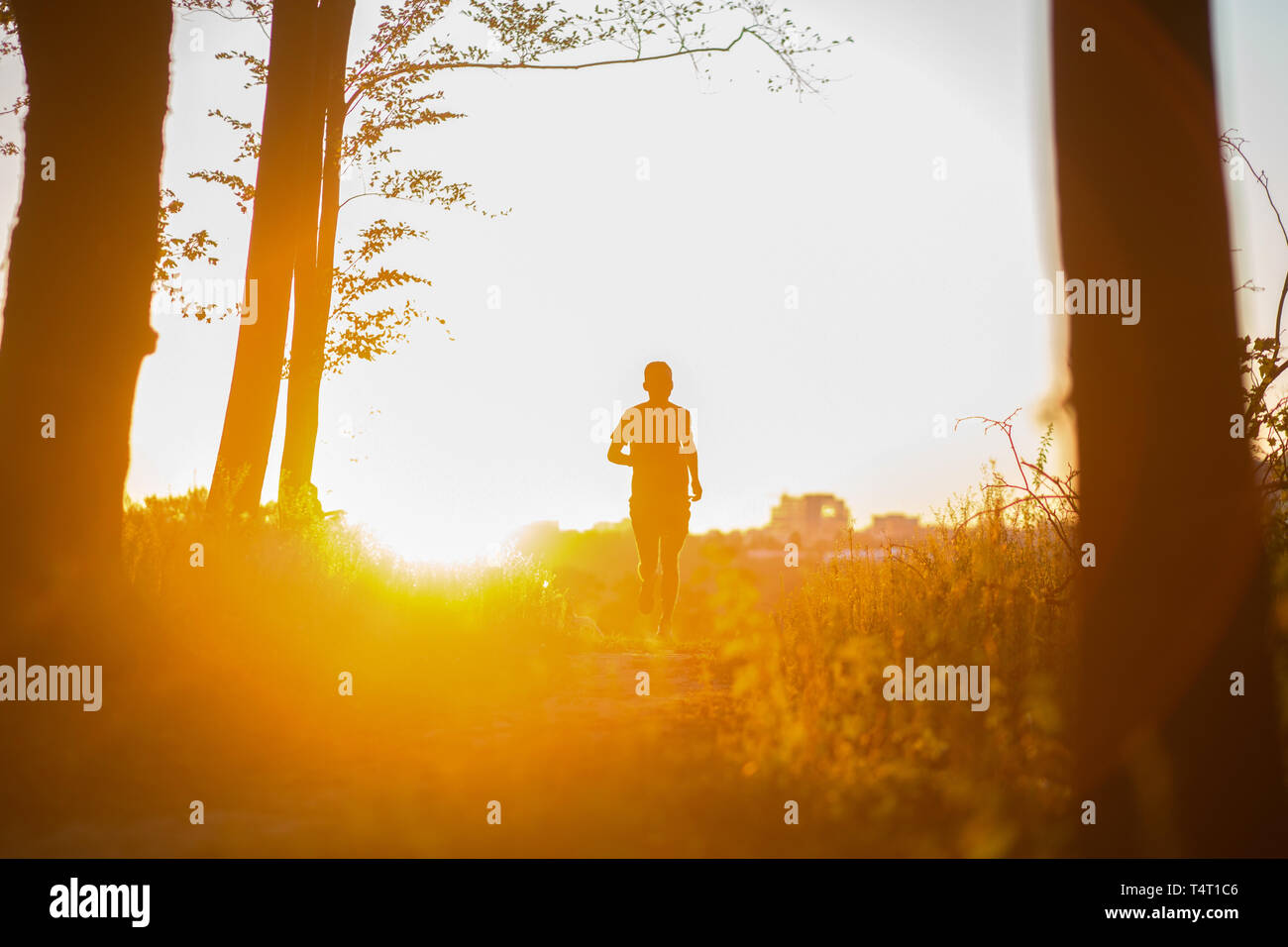 Male athlete running training hi-res stock photography and images - Alamy