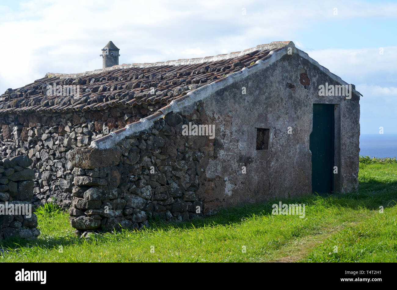 Traditional houses and rural landscapes in Norte, a small parish in the ...