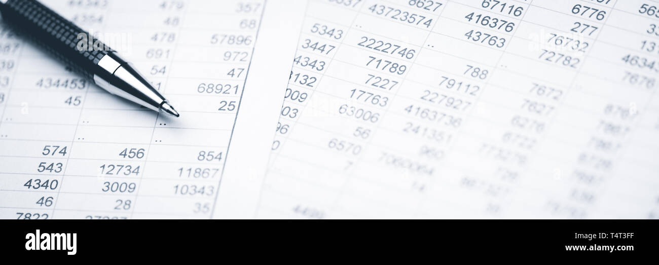 Paper with number. - Accounting Stock Photo - Alamy