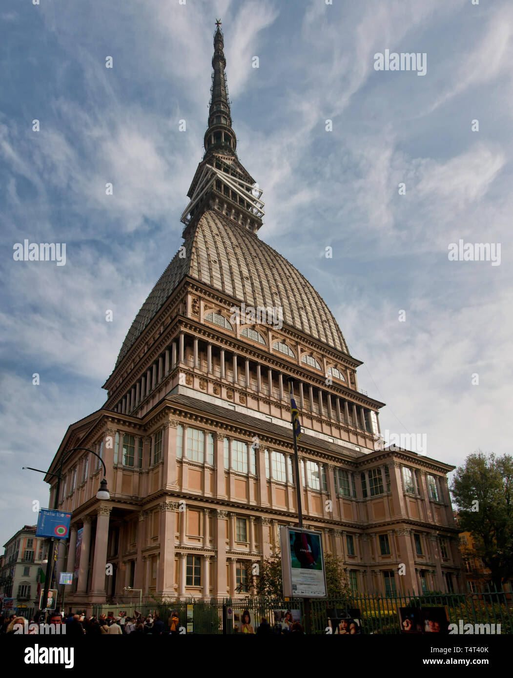 Mole Antonelliana, architectural landmark of the city of in Turin, it ...