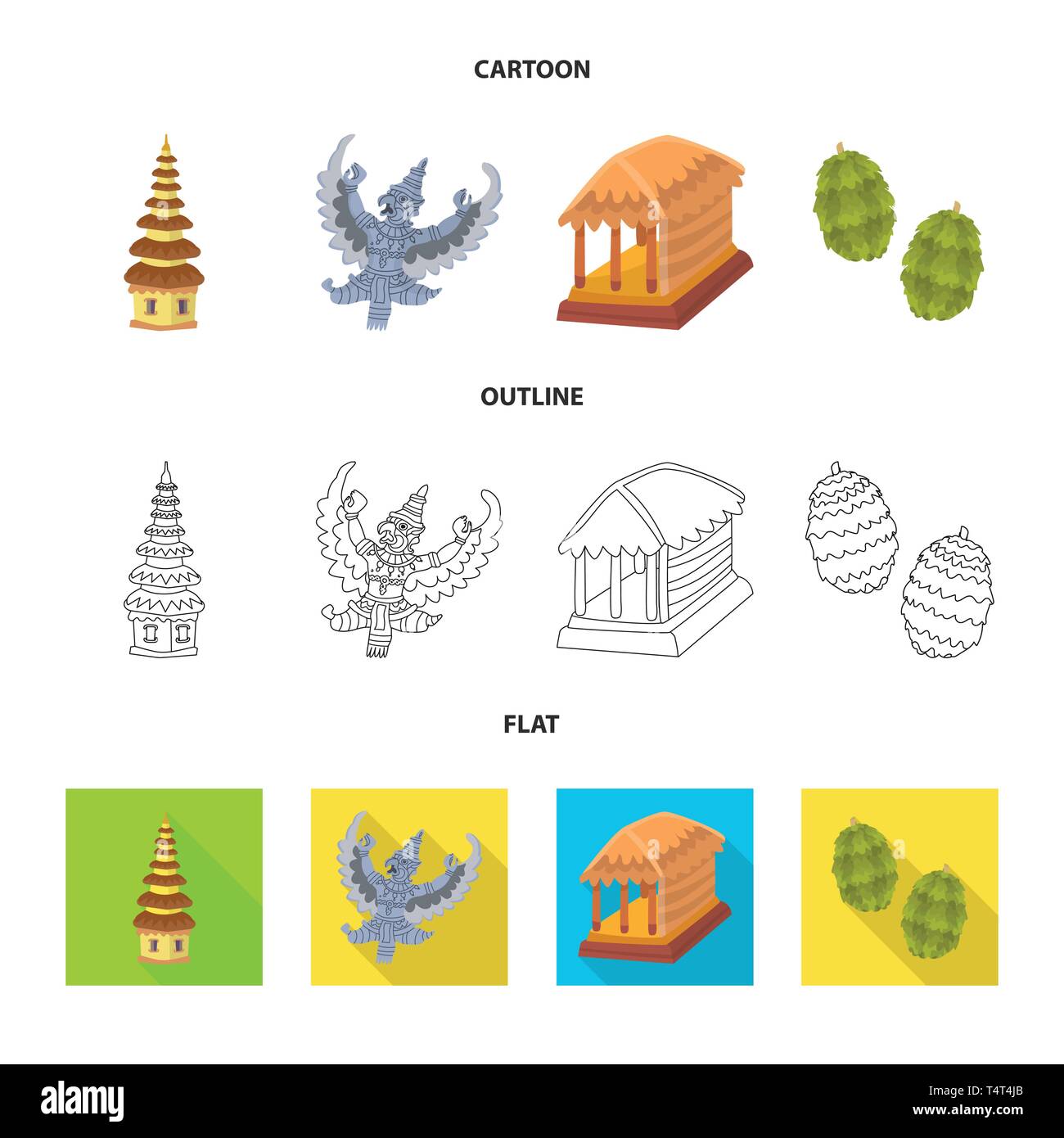 Vector design of and travel symbol. Collection of and traditional stock ...