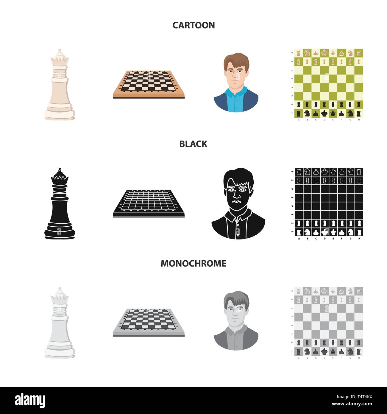 Vector design of checkmate and thin symbol. Set of checkmate and target ...