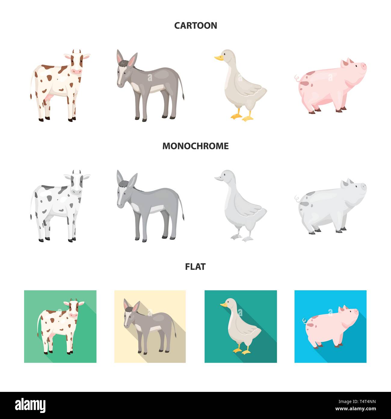 Vector illustration of breeding and kitchen logo. Set of breeding and ...