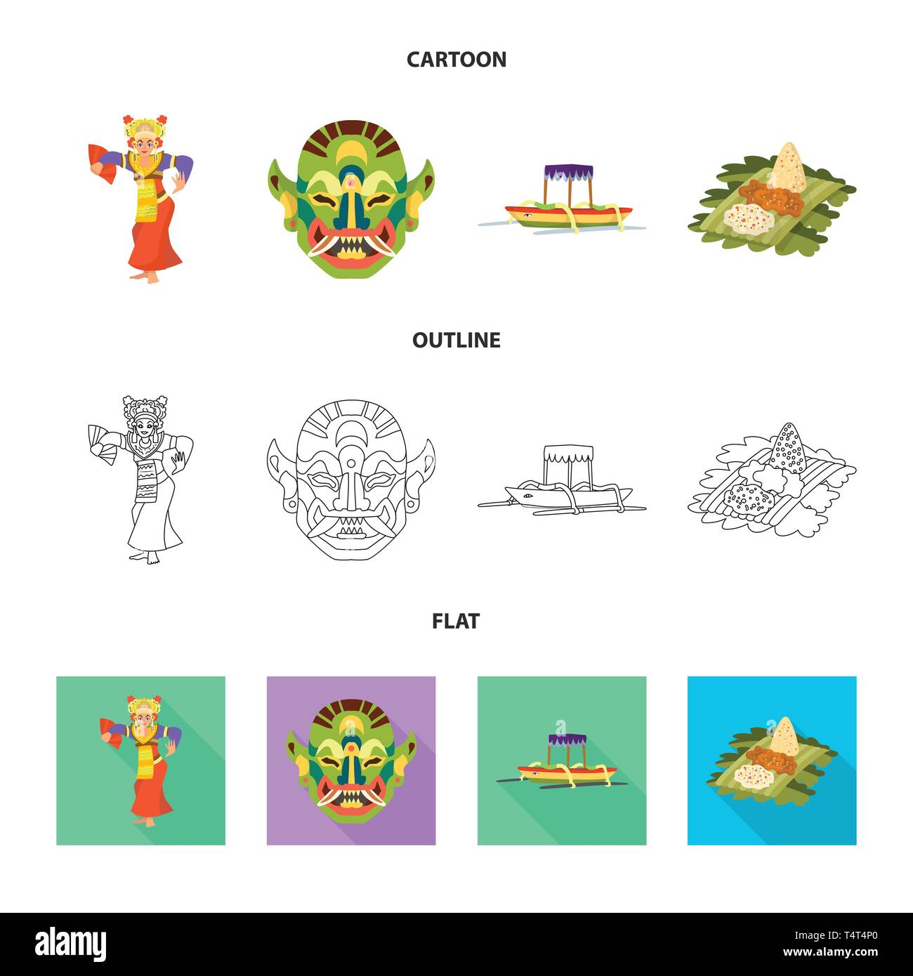 Vector illustration of and travel symbol. Set of and traditional stock ...