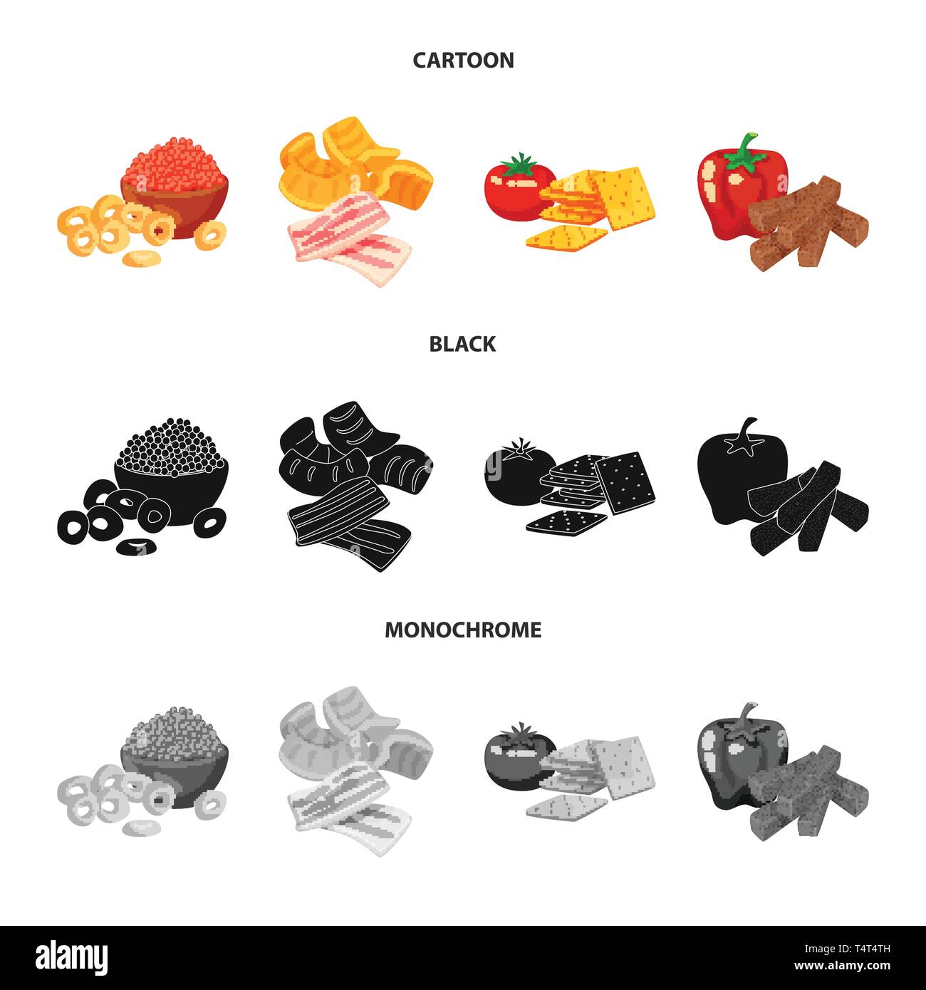 Isolated object of taste and seasonin icon. Collection of taste and ...