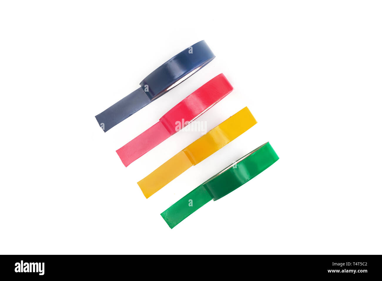 Set of sticky colorful electrical protection tape, ñircle pattern, good ...