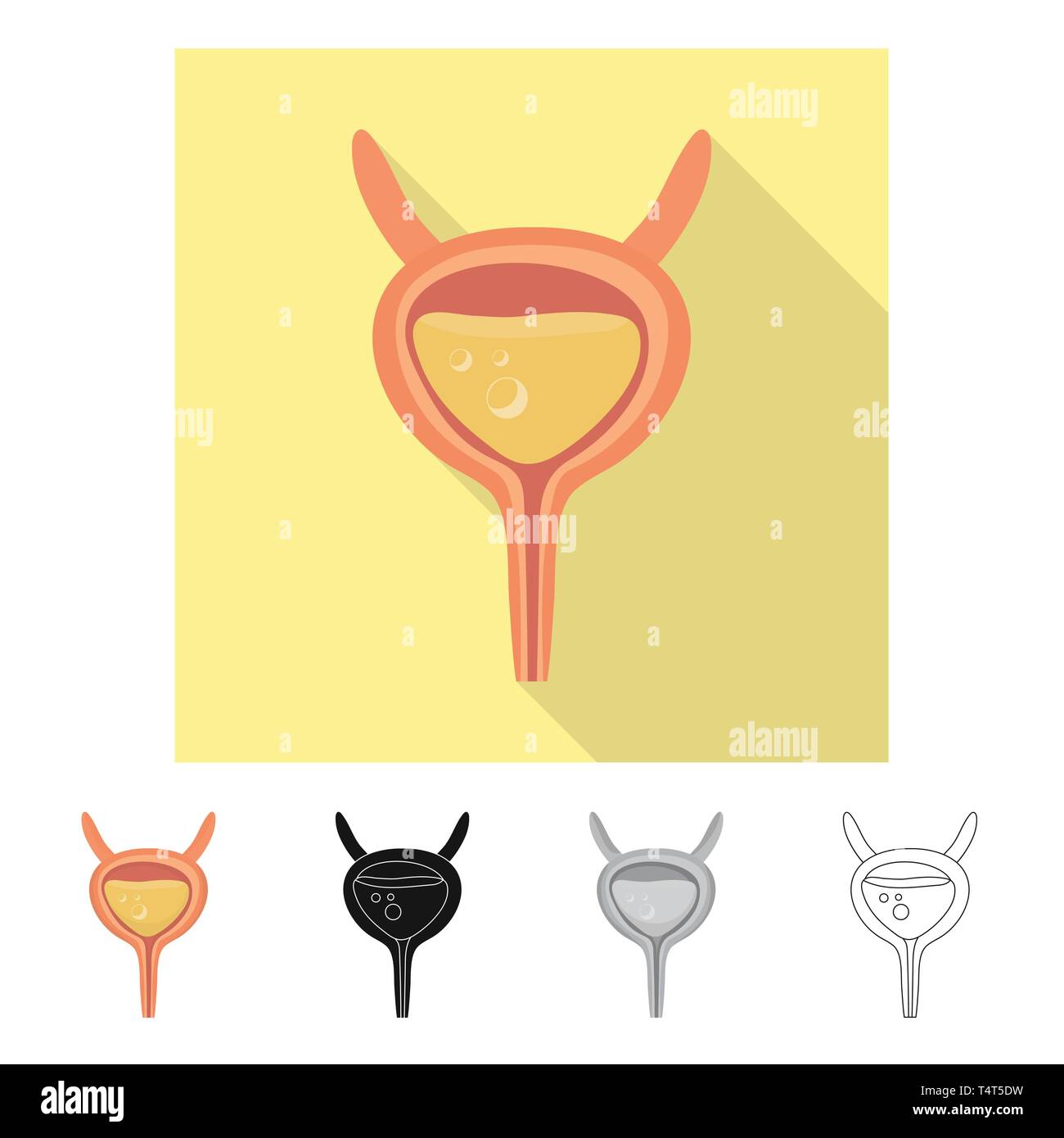 Isolated object of incontinence and bladder logo. Collection of ...