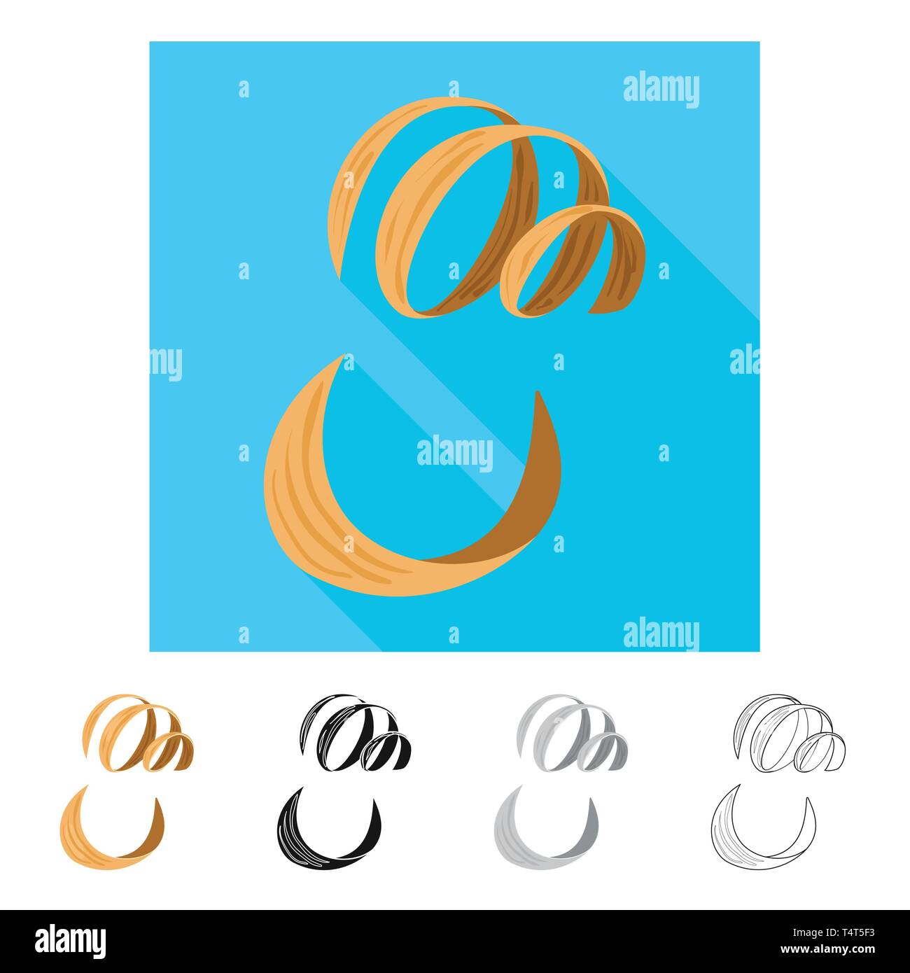 Vector design of timber and sawdust sign. Set of timber and cut vector ...