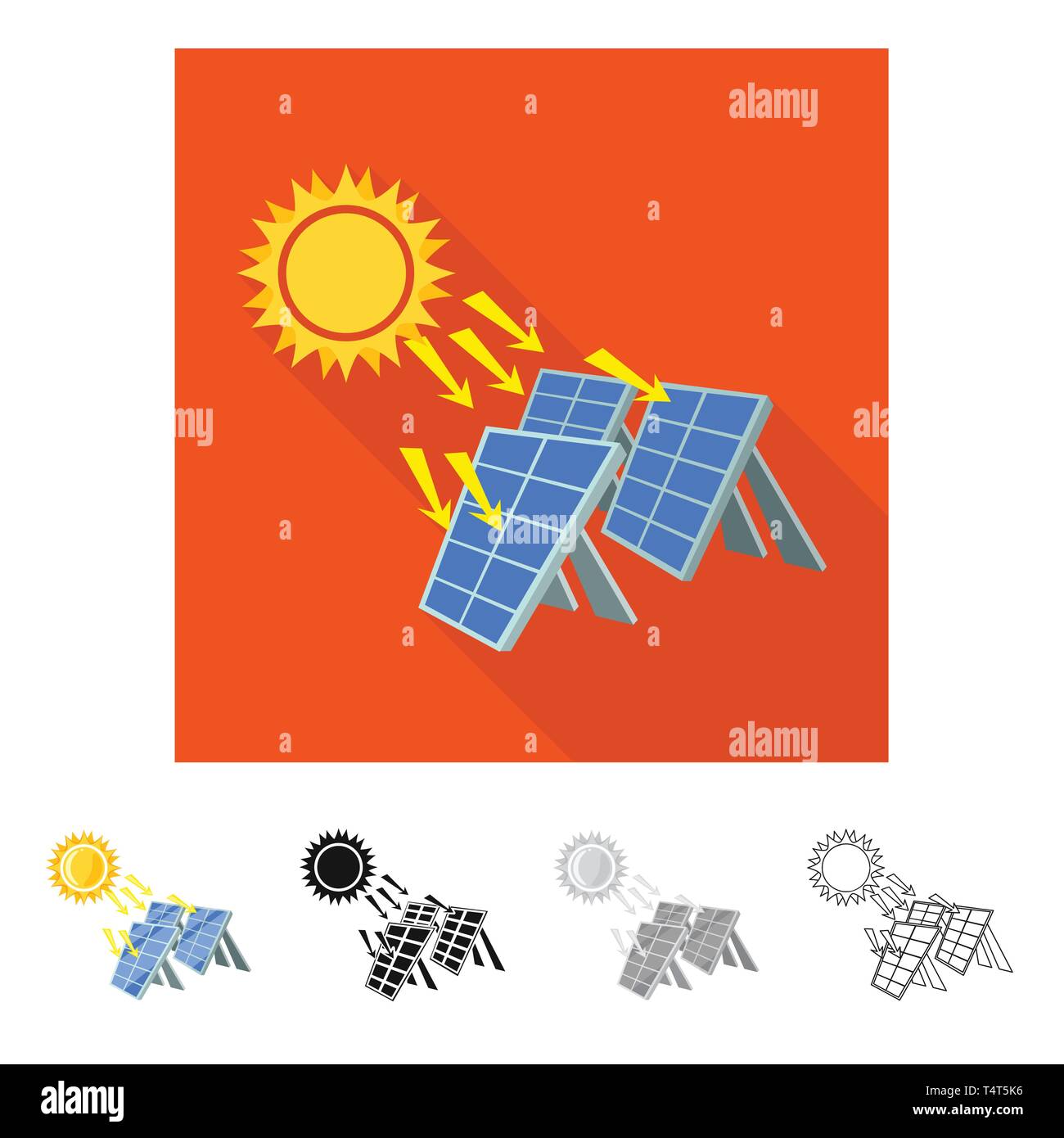 Isolated object of thermal and station symbol. Collection of thermal ...