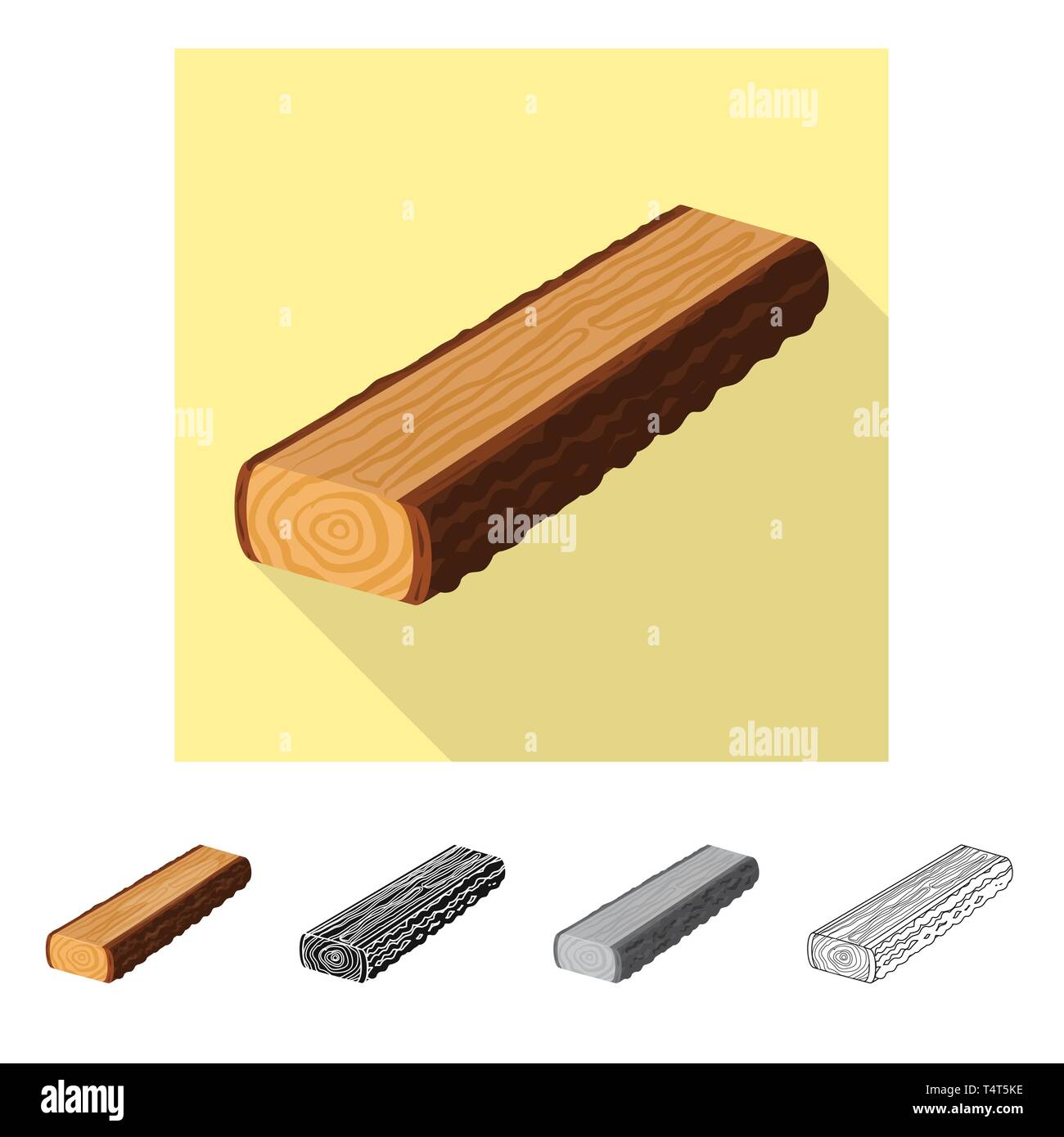 Vector design of timber and deck icon. Set of timber and lumber stock ...