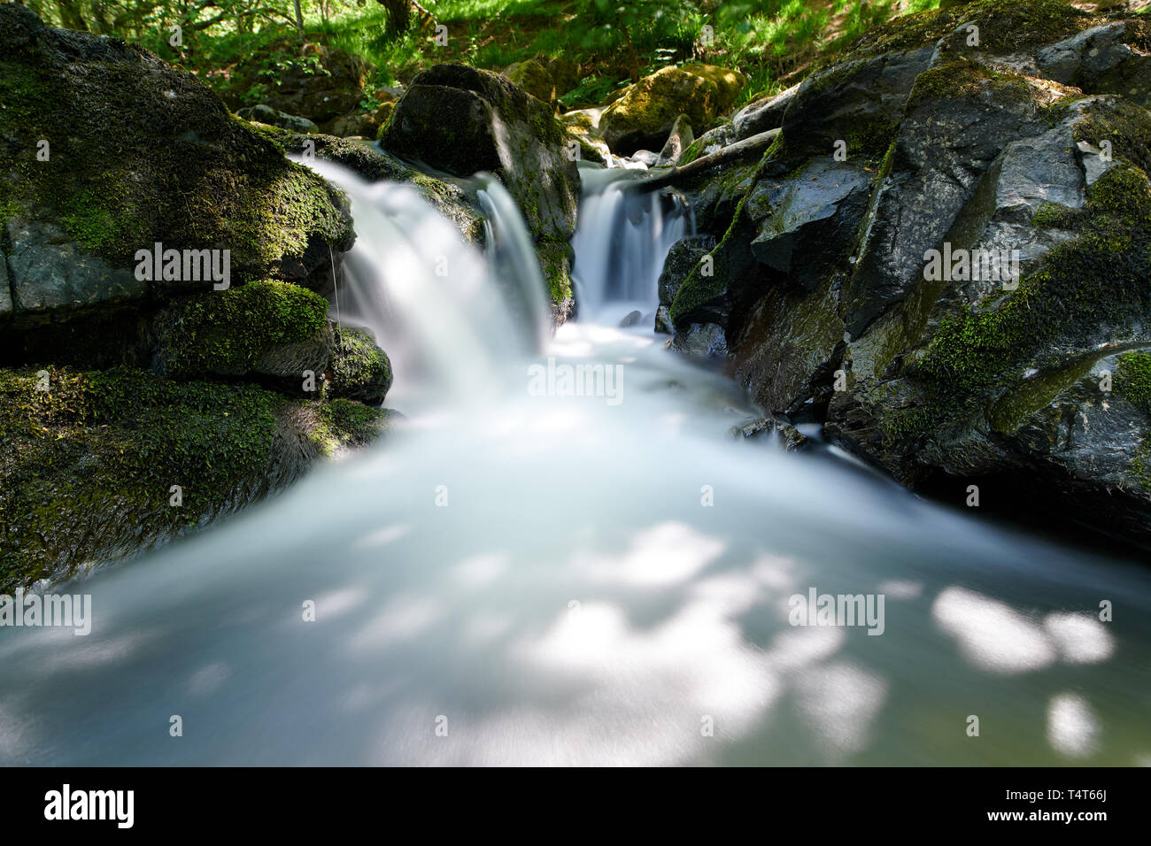 Aira Force Waterfall, the Lake District, Cumbria Stock Photo - Alamy