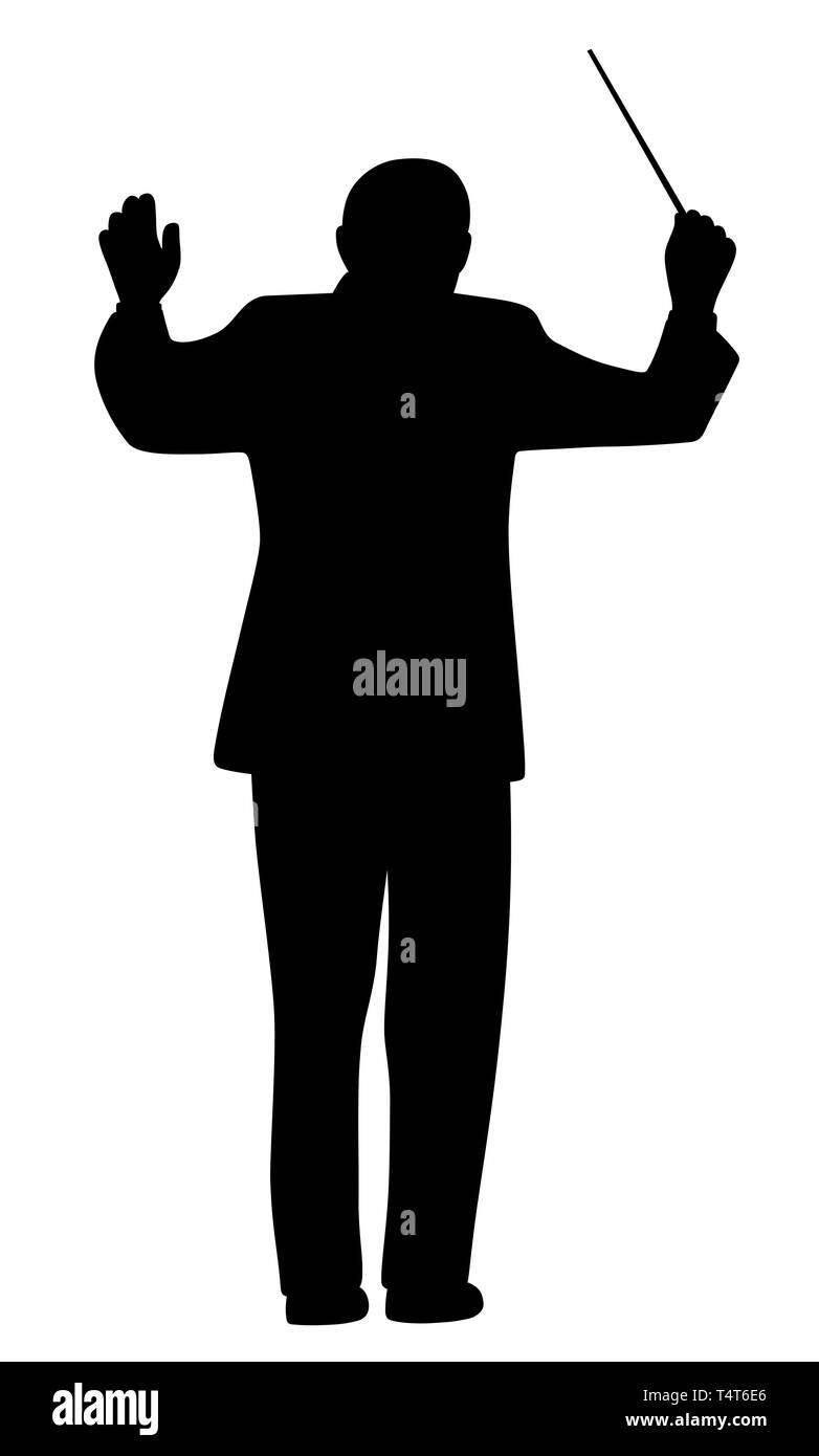 Conductor of choir Stock Vector Images - Alamy