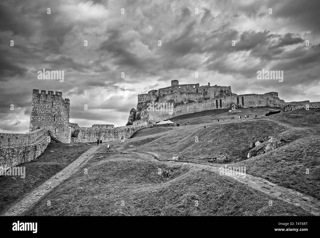 Spišský hrad (Eng: Spis Castle) in Slovakia Stock Photo - Alamy