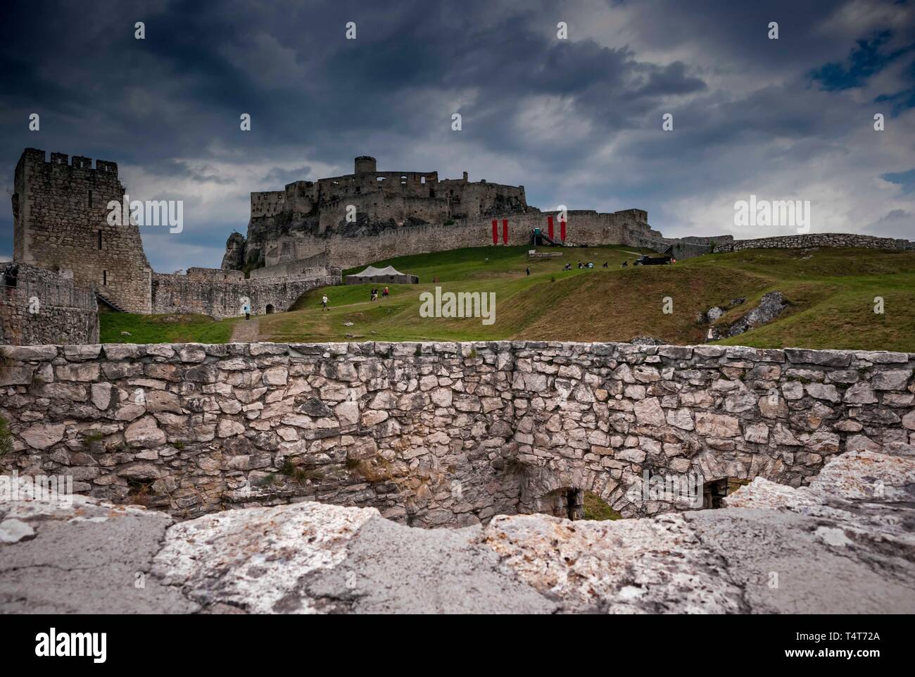 Spišský hrad (Eng: Spis Castle) in Slovakia Stock Photo - Alamy