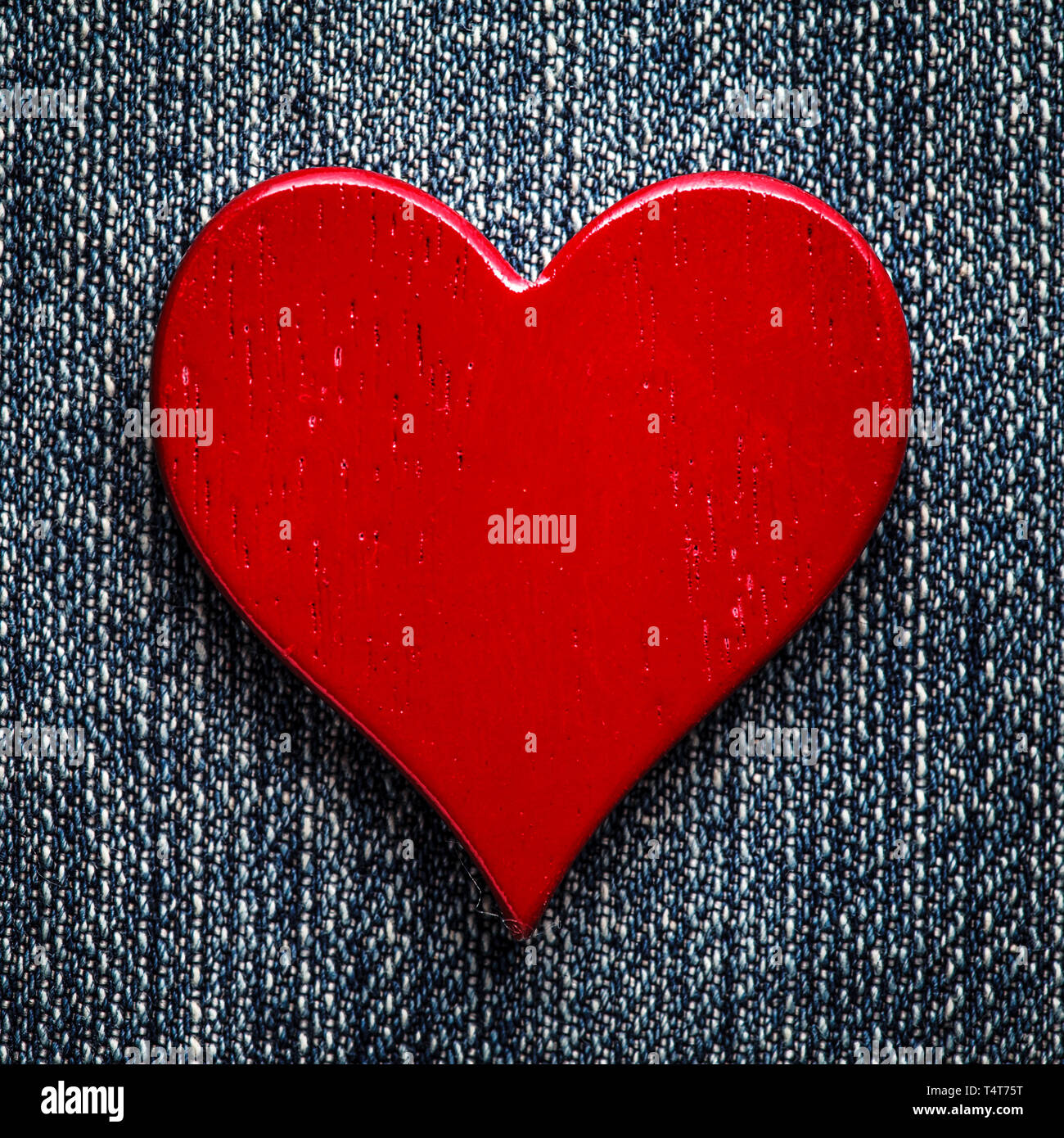 Denim heart hi-res stock photography and images - Alamy
