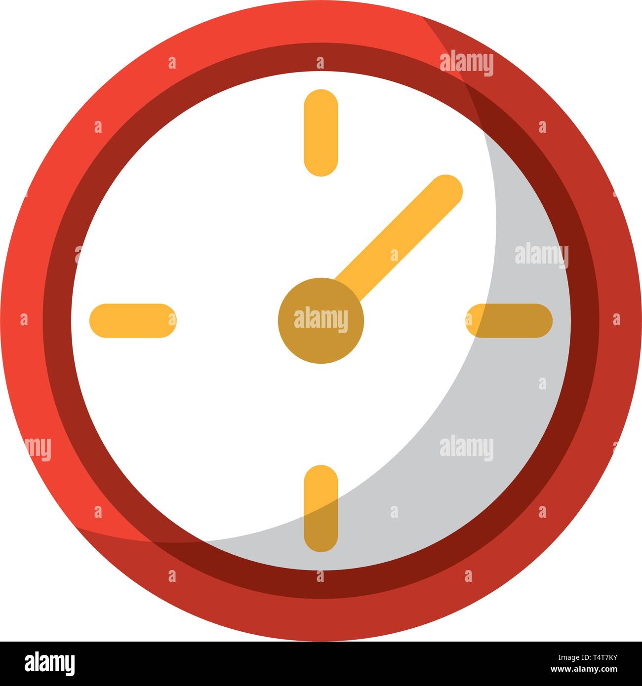 Wall clock timer symbol isolated Stock Vector Image & Art - Alamy