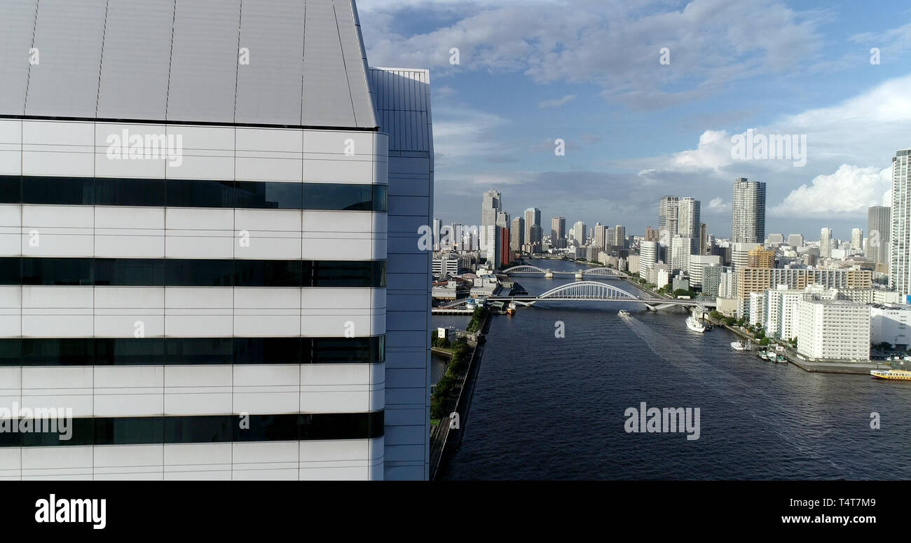 tokyo bay in aerial view Stock Photo - Alamy