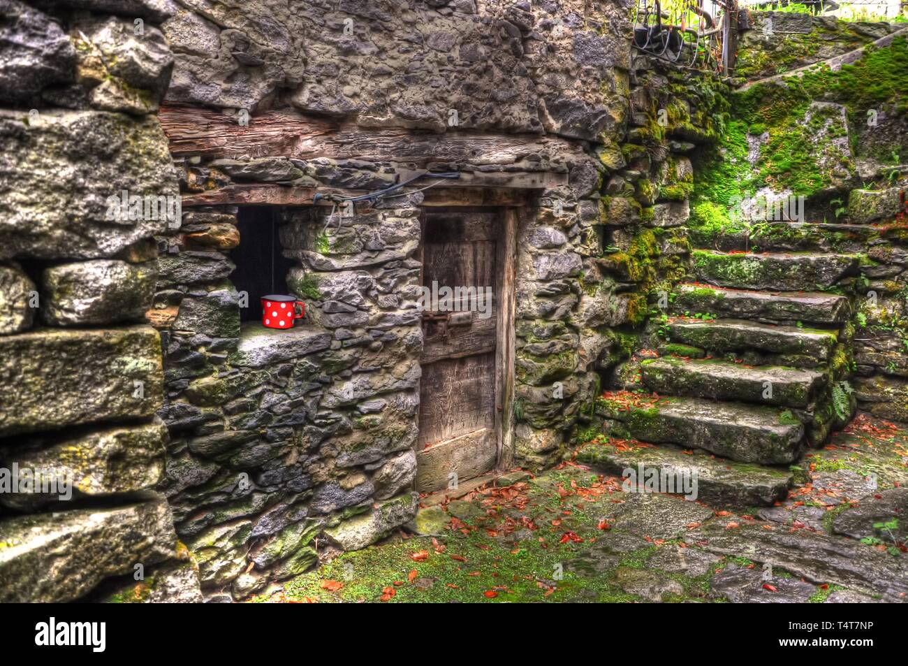 Rustic house in stone, Ticino, Switzerland Stock Photo - Alamy