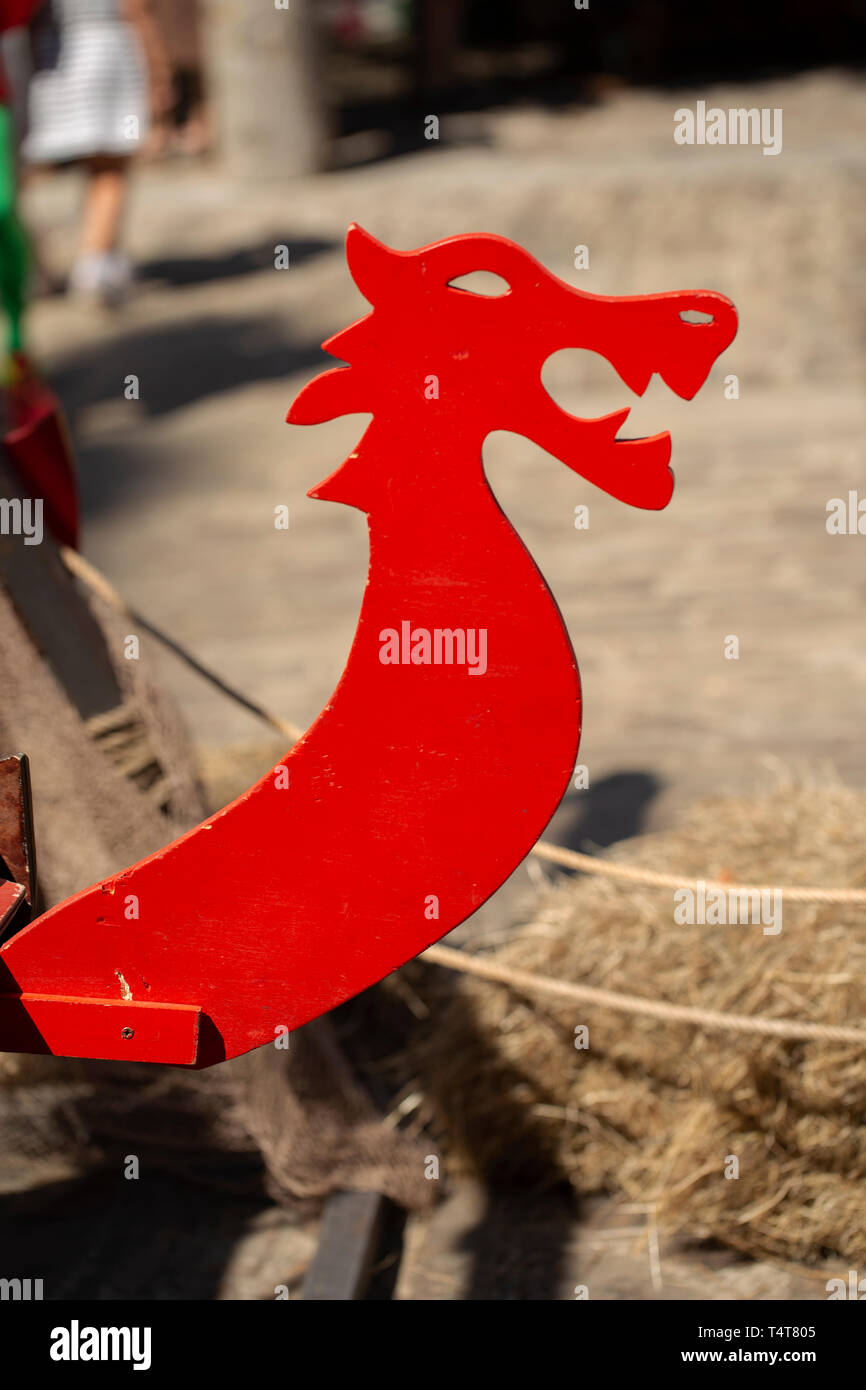 Red dragon shape Stock Photo - Alamy