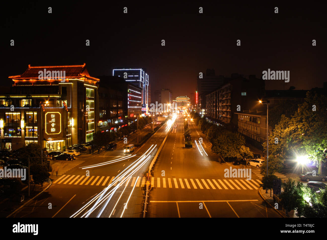 Xian View Night City China High Resolution Stock Photography and Images ...