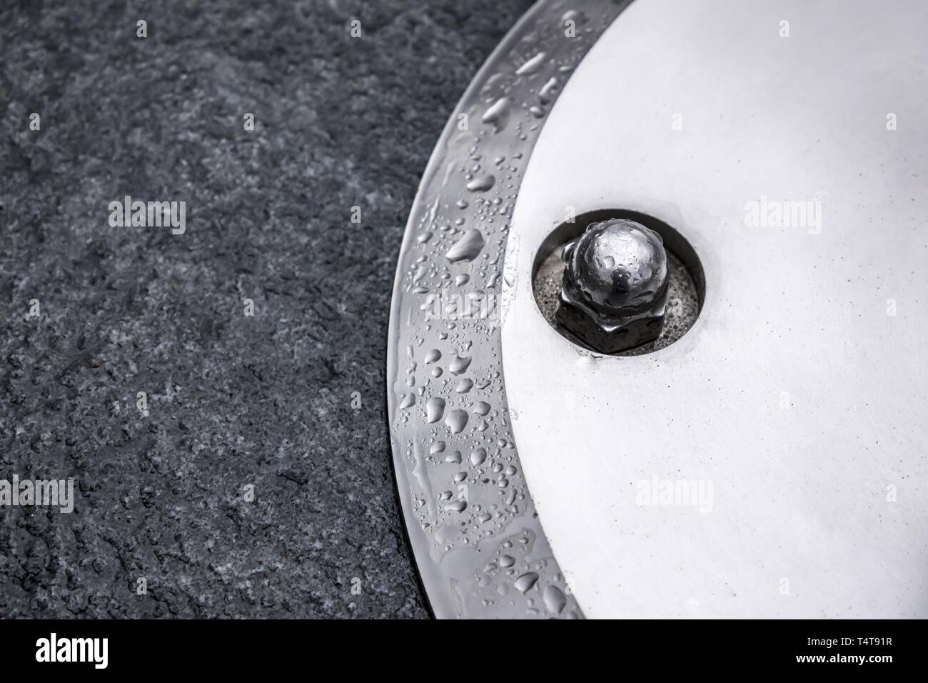 Metal Screw and Granite Stone Stock Photo - Alamy