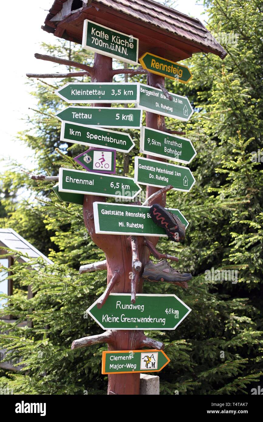 Rennsteig hiking trail hi-res stock photography and images - Alamy