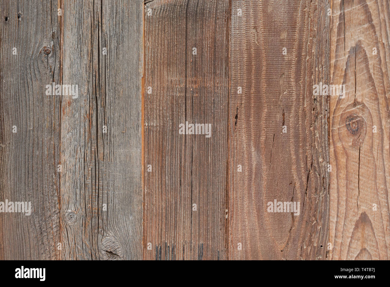 Aged rustic wooden planks, top view with copy-space Stock Photo - Alamy